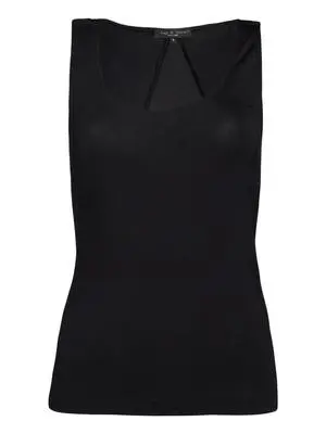 Rag & Bone Plain Colour Vests - Black