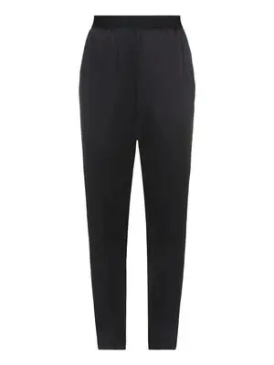 MAISON MARGIELA Solid-color Satin Trousers - Black