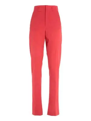 Isabel Marant Étoile Minimalist Tapered Pants - Red