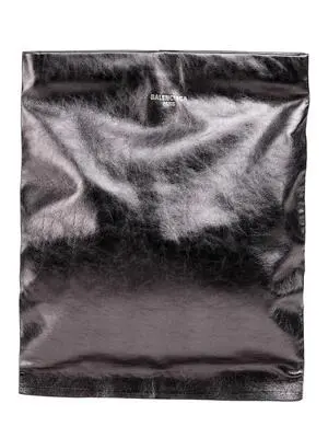 BALENCIAGA Balenciaga Metallic Leather Clutch