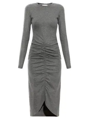 Isabel Marant Étoile Long-sleeved Midi Dress - Grey