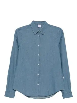 Aspesi Button-down Denim Shirt - Blue