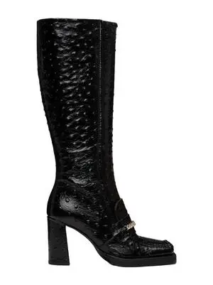 Martine Rose Square-toe High-heeled Boots - Black
