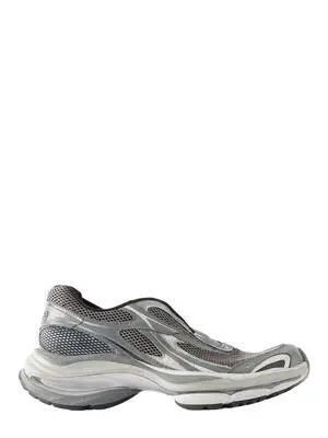 Balenciaga D'orsay Rubber-trimmed Mesh Sneakers - Gray
