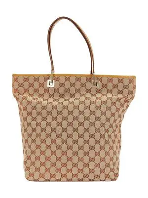 FWRD RENEW Gucci Gg Bucket Tote Bag - Brown