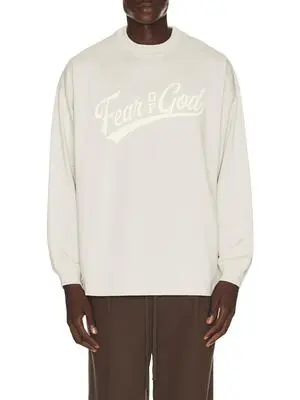 Fear Of God Merch Long Sleeve Tee In Grey - Overcast