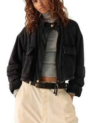 Free People We The Free Wes Washed Jacket - Black