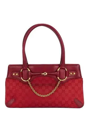 Gucci Horsebit Handbag - Red