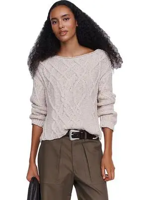 PILCRO Cotton Wool Blend Overd Cardigan