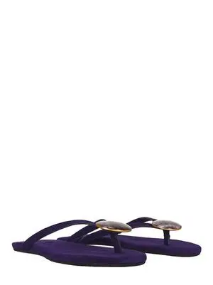 Christopher Esber Aura Quartz Suede Flip Flop Viola