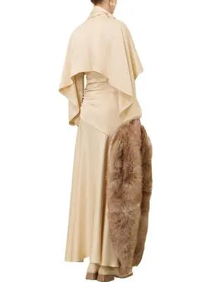 Zimmermann Ascent Draped Maxi Skirt - Cream