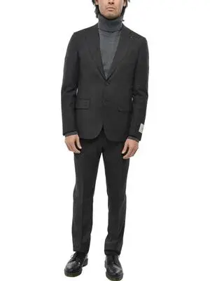 Corneliani Single-breasted Wool Suit - Grey