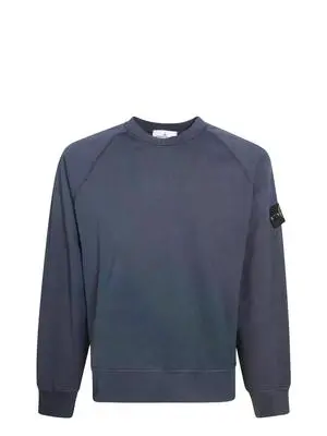 Stone Island Logo-patch Raglan-sleeve Sweatshirt - Blue