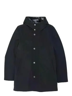 RRD Hooded Press-stud Coat - Blue