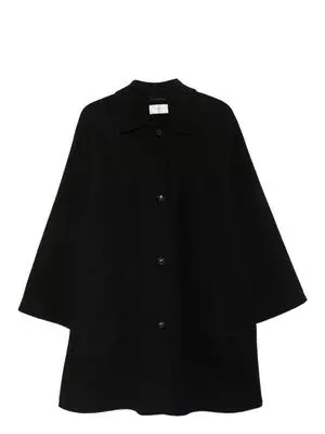 THE ROW Ina Button-up Coat - Black