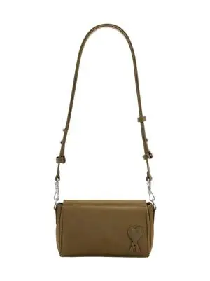 AMI Paris Nylon Marcel Lunch Box Bag Green