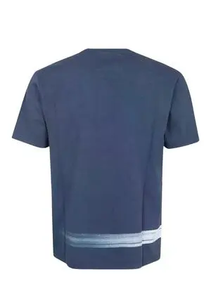 C.P. COMPANY Hand-painted Logo-embroidered T-shirt