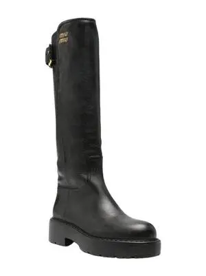 Miu Miu Leather Boots - Black