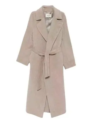 Max Mara Belted Wool Coat - Neutrals