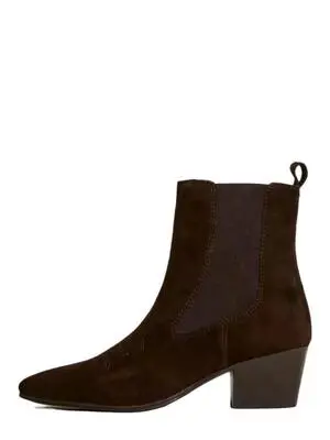 TWINSET Suede Ankle Boots - Brown