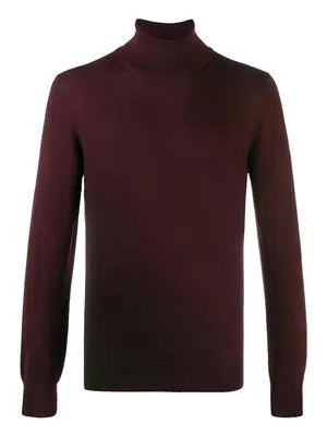 BARBA NAPOLI Roll-neck Sweater Red