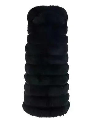 SUPREMA Panelled Sleeveless Coat - Black