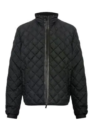 Moncler Delviane Reversible Diamond-quilted Down Jacket - Black
