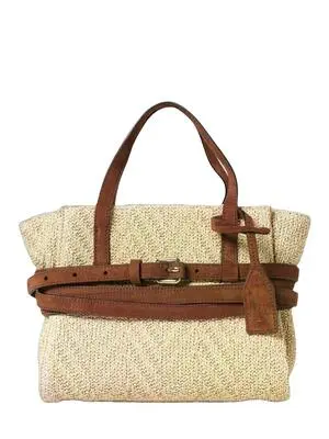 MOSCHINO Moschino Woven Design Buckle-Detail Shoulder Bag