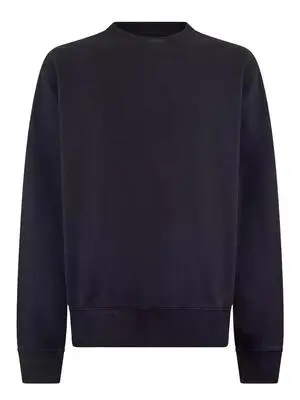 BOSS Logo-embroidered Ribbed-trim Sweater - Black