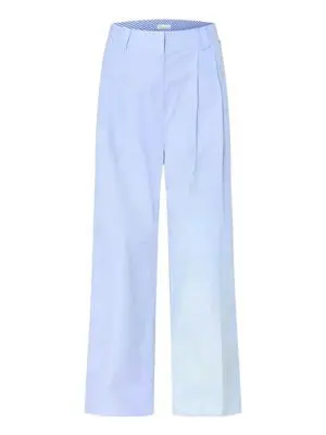 Liu Jo Trousers With Gingham Turn-ups - Blue