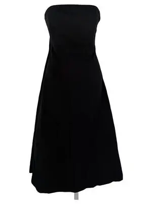 Staud Kennedy Pleated Midi Dress - Black