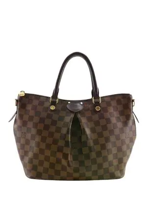 LOUIS VUITTON 2015 Damier Ebene Siena Pm Satchel - Brown