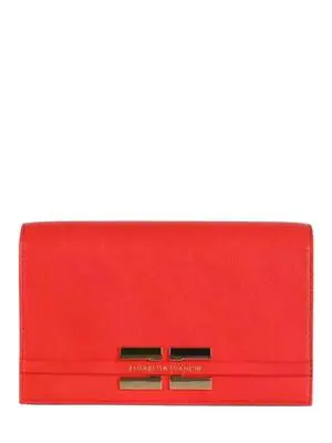 Elisabetta Franchi Logo Plaque Chain Strap Cross Body Bag - Red