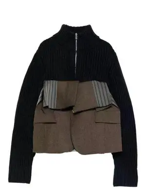 Sacai Hybrid Panelled Jacket - Blue