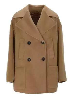 Max Mara Double-breasted Peacoat - Brown