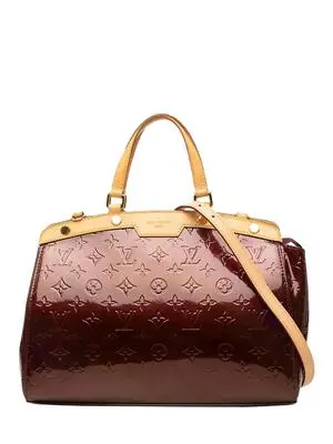 LOUIS VUITTON 2010 Monogram Vernis Brea Mm Satchel - Red