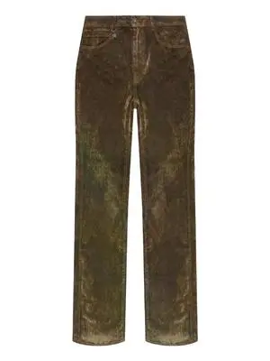 Amiri Flock Cut Jeans - Brown
