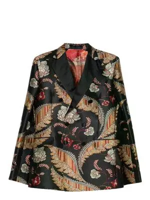 Dsquared2 All-over Graphic-print Blazer - Black