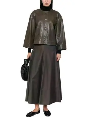 Agnona High-waisted A-line Skirt - Green