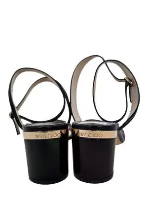 JIMMY CHOO Jimmy Choo Leather Square Toe Sandals