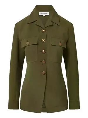 Veronica Beard Molyneux Button-up Jacket - Green