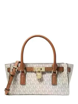 Michael Kors Hamilton Moderne Extra-small Signature-logo Crossbody Bag - Neutrals