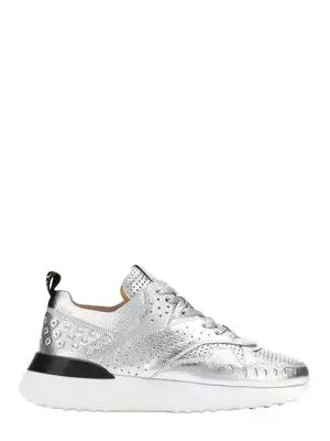 TOD'S Perforated Sneakers Metallic
