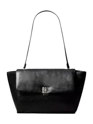 CALVIN KLEIN Logo-plaque Foldover Shoulder Bag