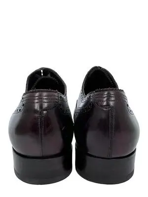 TOM FORD Wessex Lace-up Brogue Leather Shoes - Brown