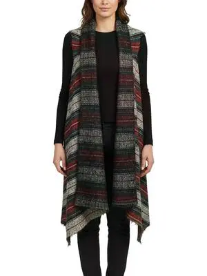 ISABEL MARANT VINTAGE Striped Poncho - Black