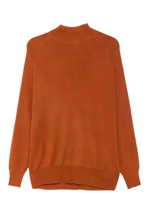 Aspesi High-neck Wool Sweater - Orange