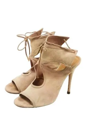 AQUAZZURA Sexy Thing Cutout Sandals - Neutrals