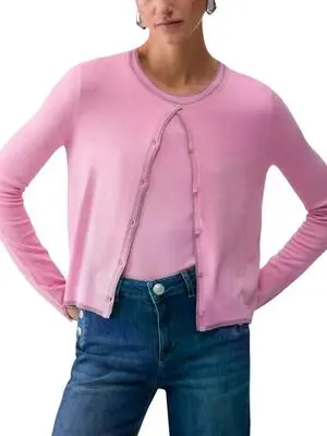 Liu Jo Cardigan With Slits - Pink