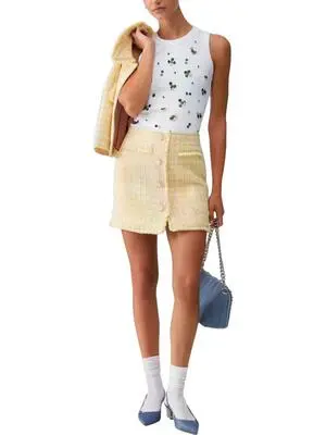 Liu Jo Appliquéd Tank Top - White